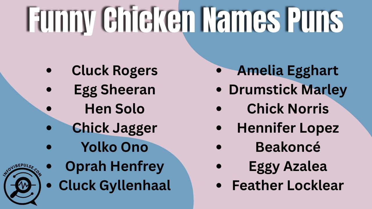 400+ Funny Chicken Names (Clever, Amusing & Creative) - Infovibepulse.com